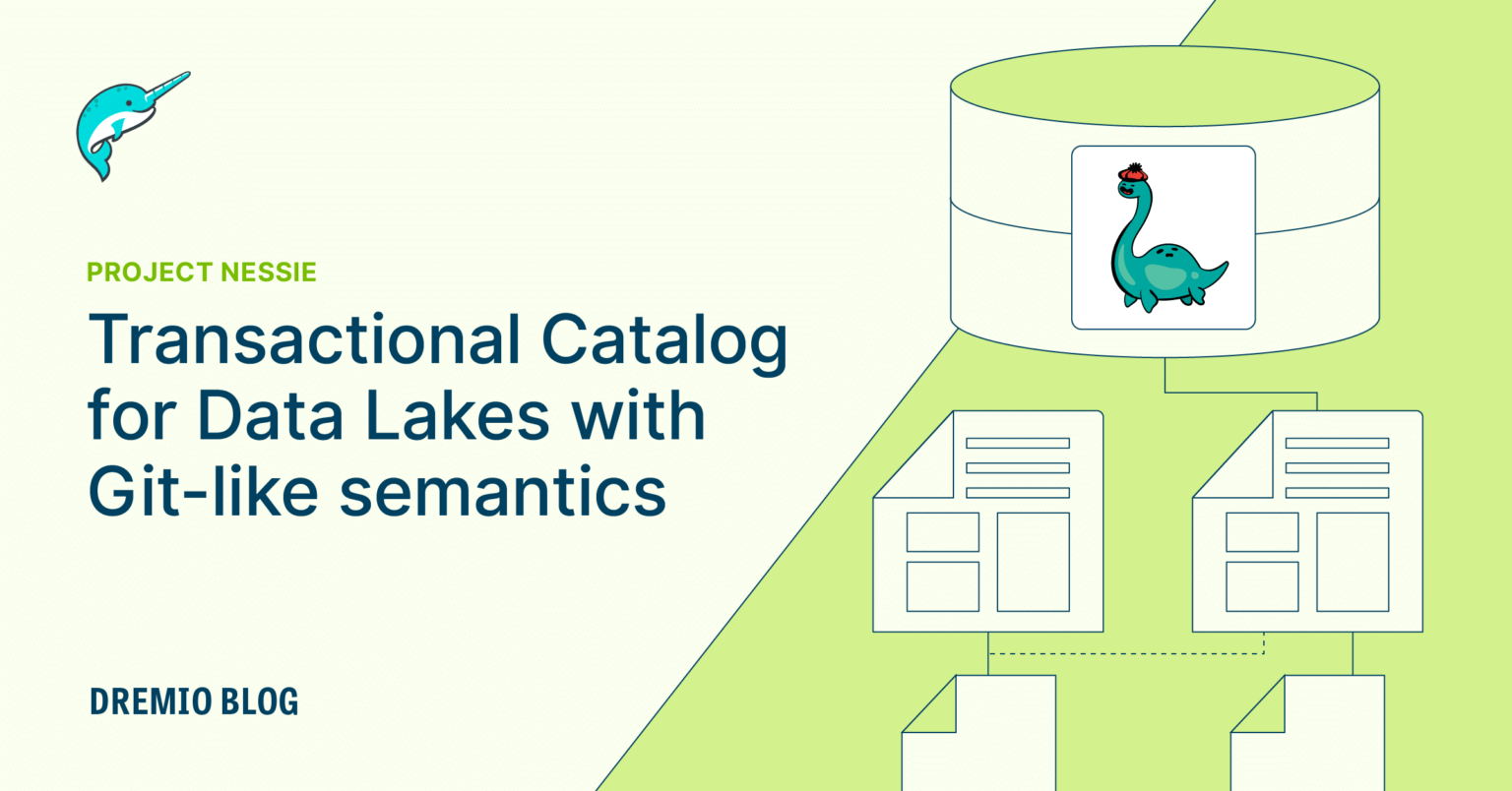 Nessie: Catalog for lakes with Git semantics | Dremio