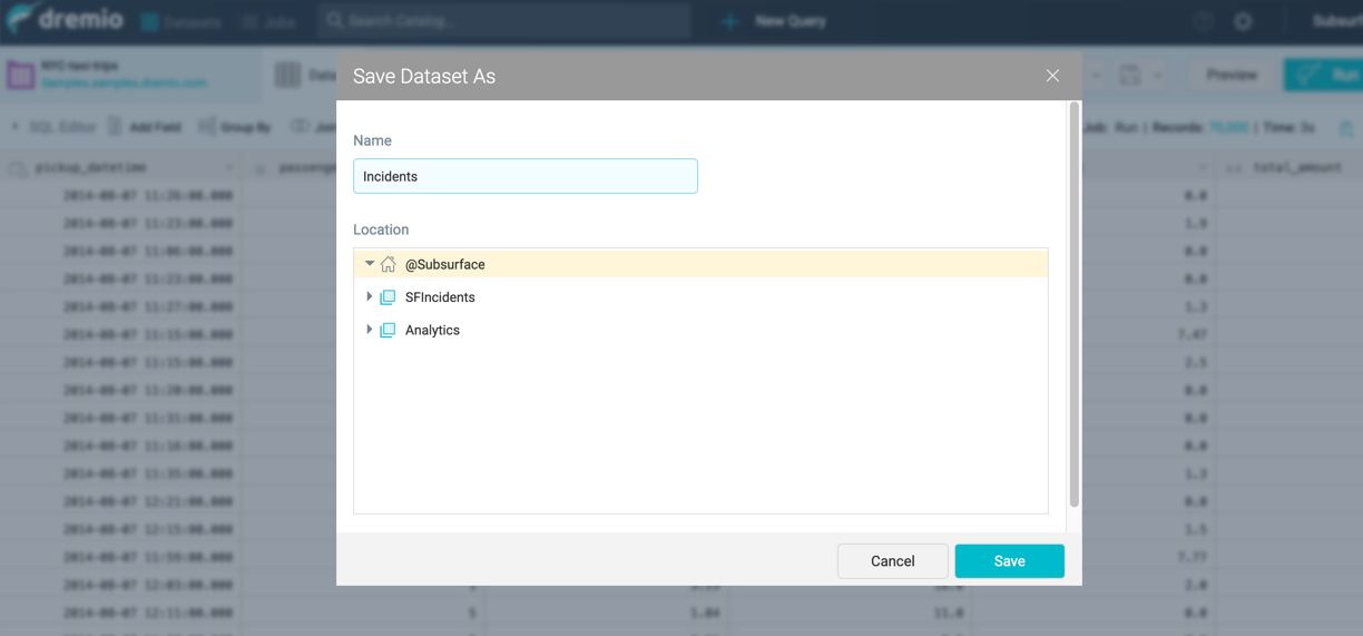 Building a Virtual Dataset | Dremio Building a Virtual Dataset | Dremio