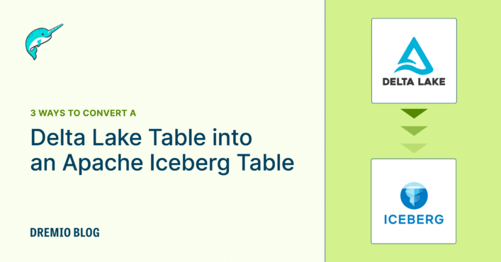 Convert Delta Lake to Apache Iceberg: 3 Ways | Dremio