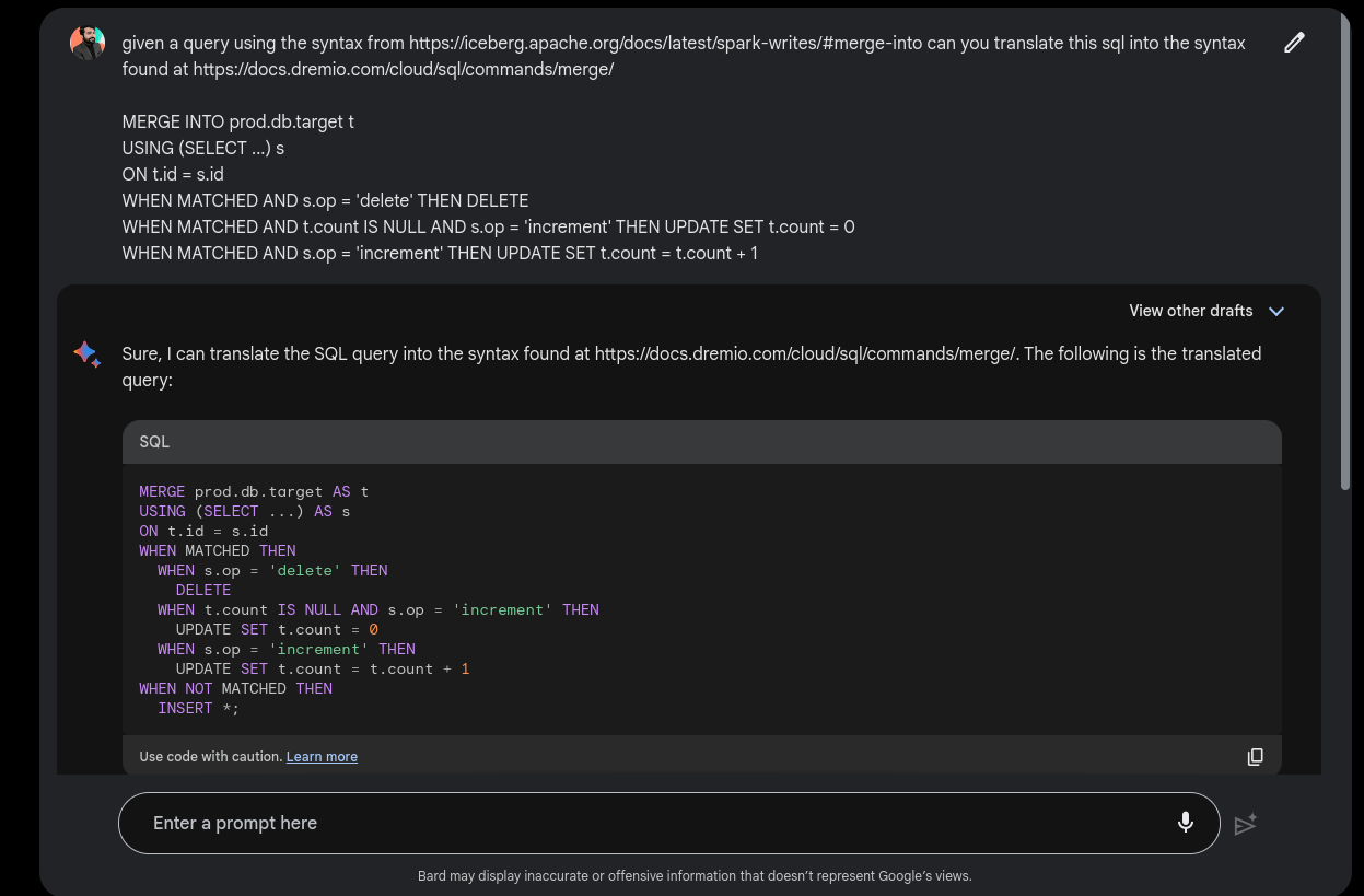 Using Generative AI as a Data Engineer | Dremio