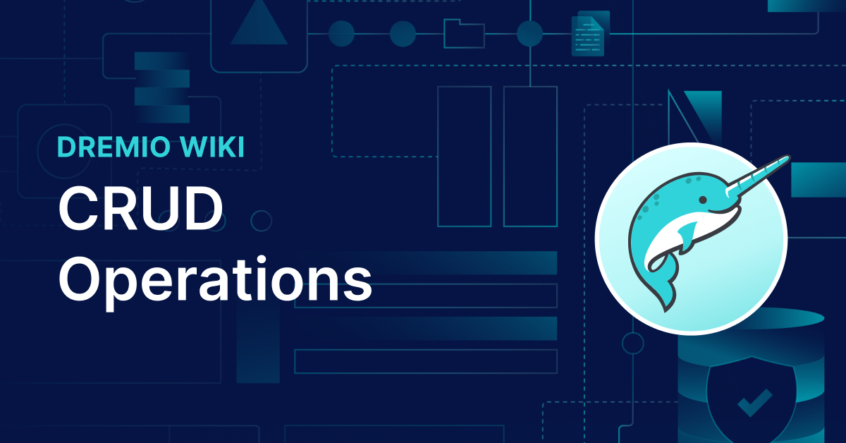 What is CRUD Operations? | Dremio