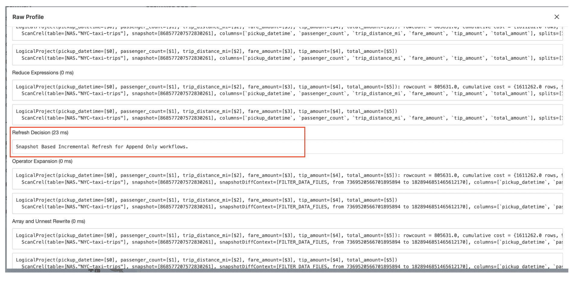 Intelligent Reflection Refresh | Dremio