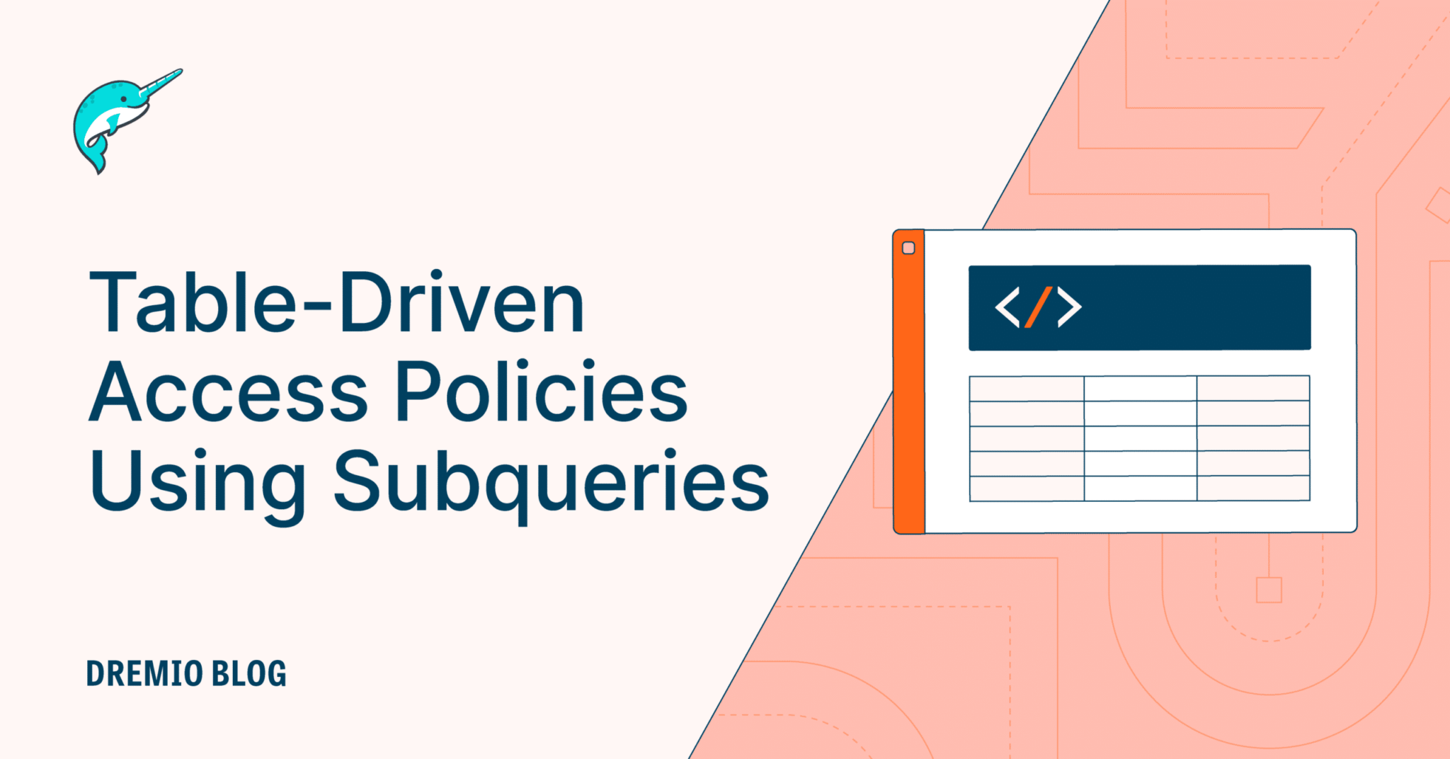 Table-Driven Access Policies Using Subqueries | Dremio