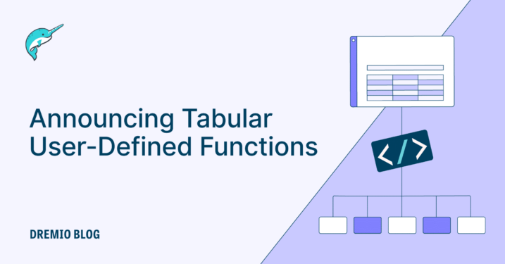 Tabular User-Defined Functions Unveiled | Dremio