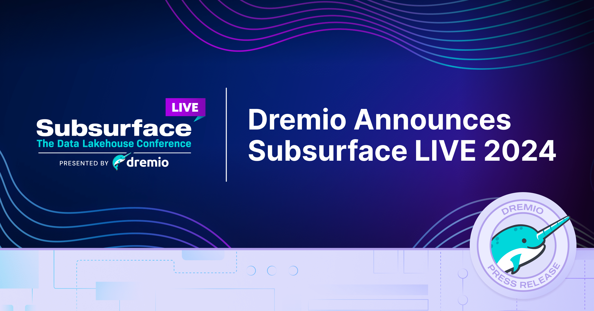Subsurface LIVE in NYC, May 2 – 3, 2024 | Dremio