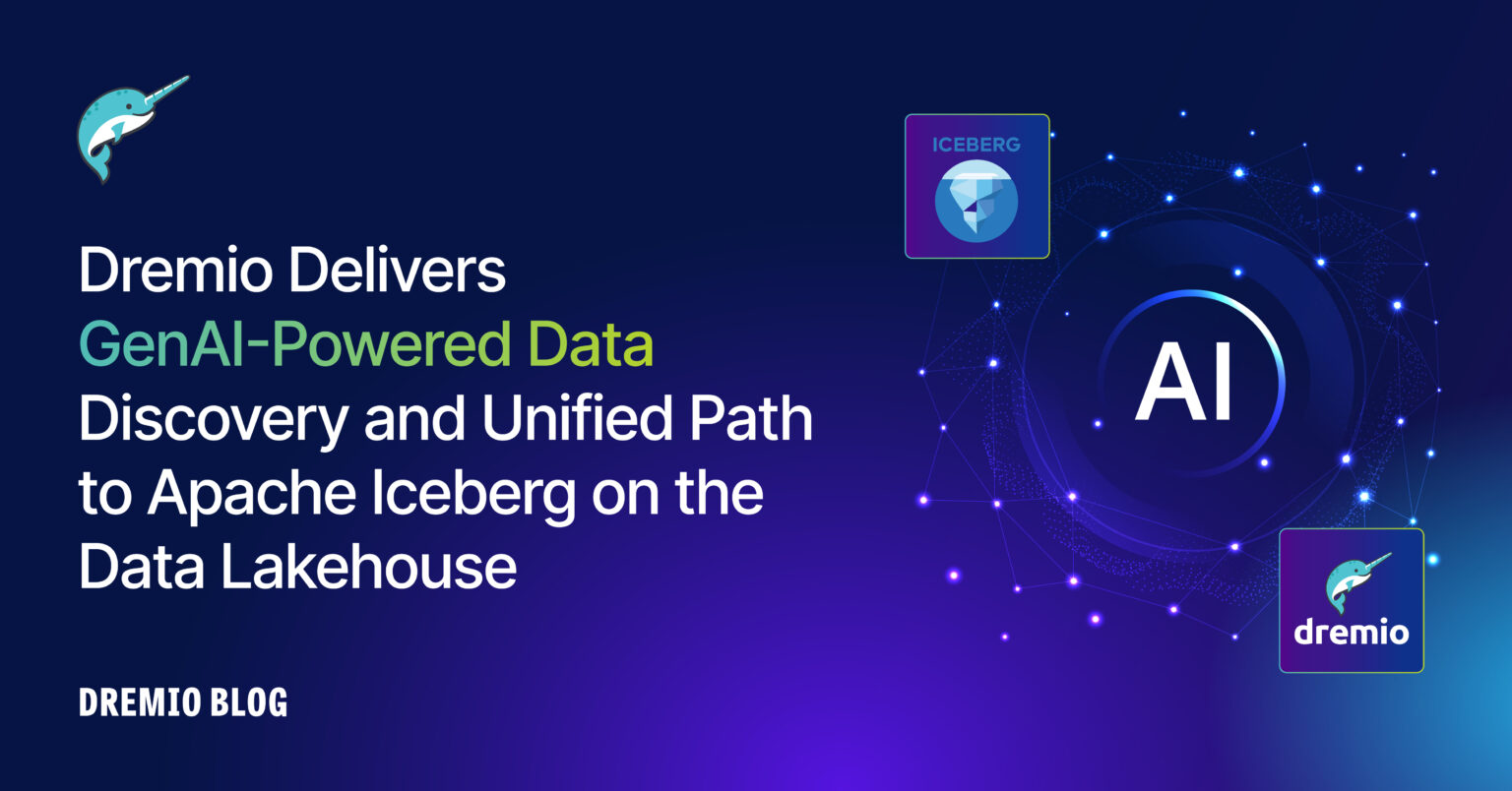 New Gen AI data descriptions with Dremio v24.3