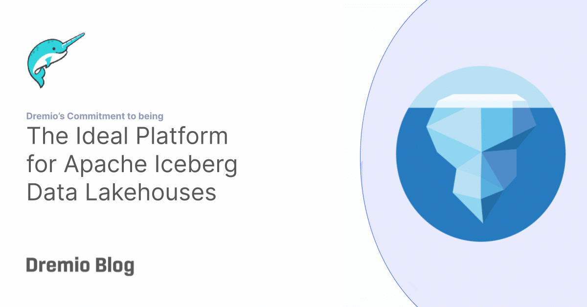 Dremio's commitment to Apache Iceberg lakehouses
