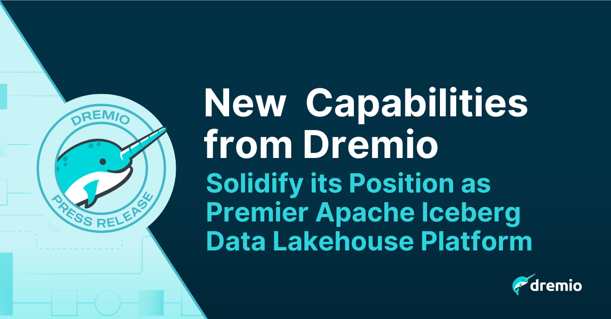 Dremio Solidifies its Position as Premier Apache Iceberg Data Lakehouse Platform with New ...