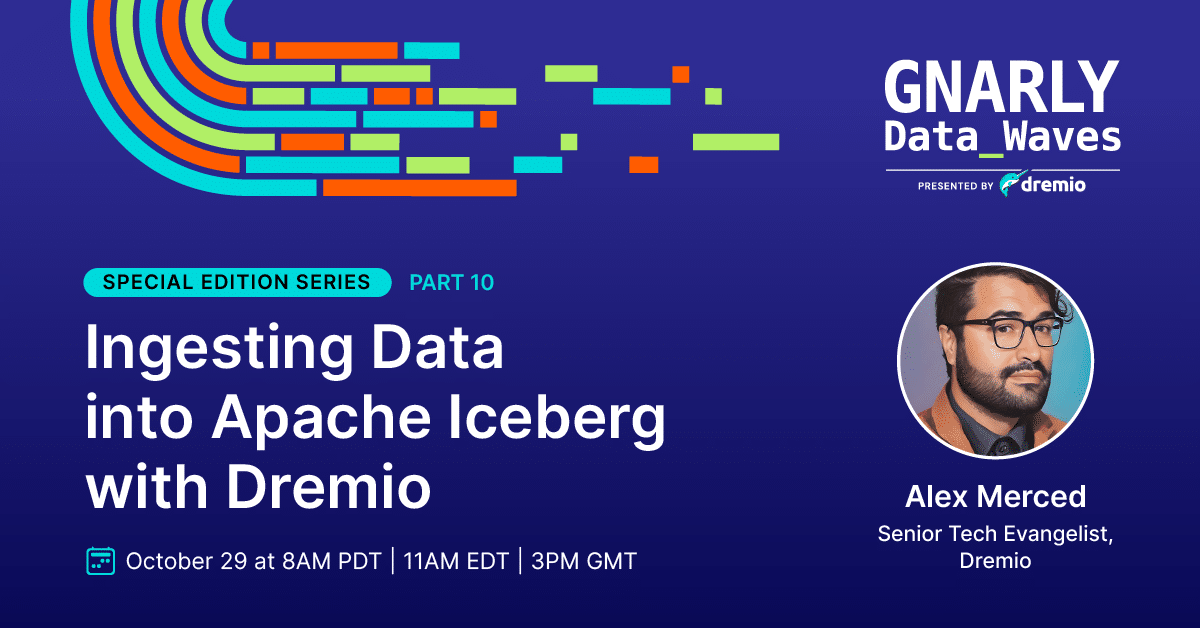 An Apache Iceberg Lakehouse Crash Course - Ingesting Data into Apache Iceberg with Dremio | Dremio