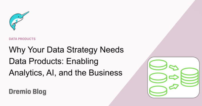 Why Data Strategy Needs Data Products | Dremio