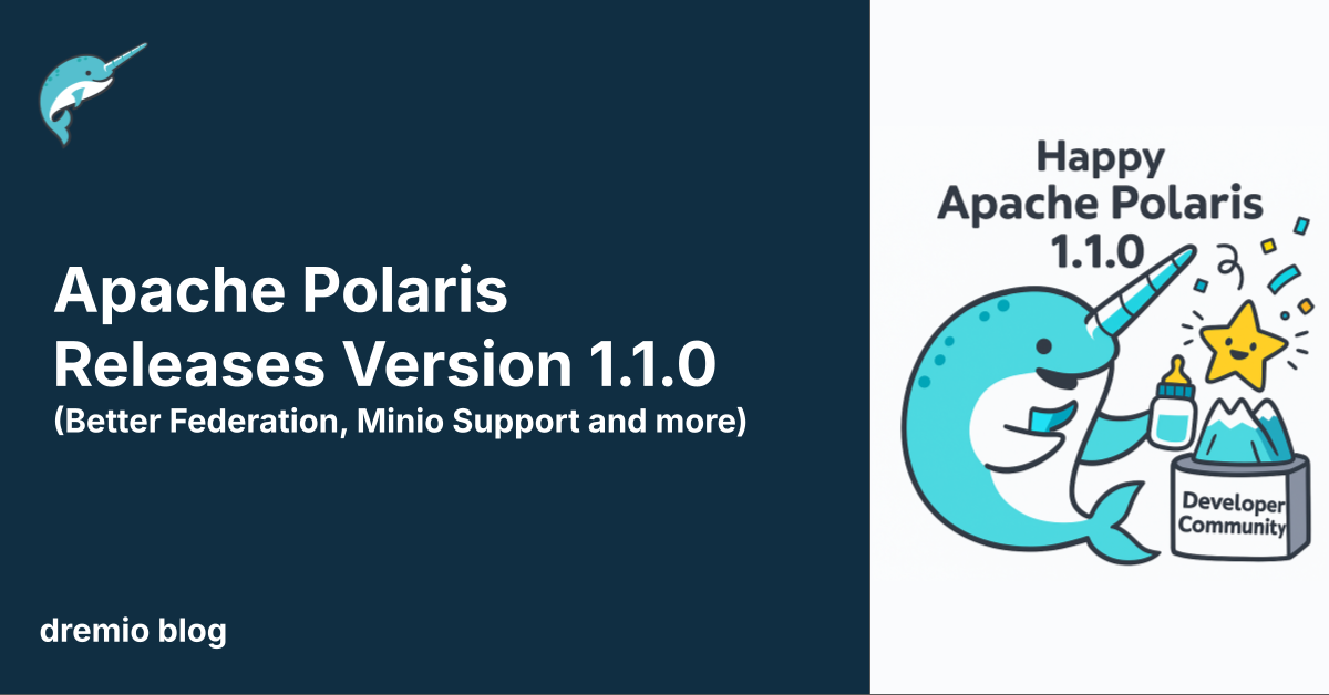 Apache Polaris Releases Version 1.1.0 (Better Federation, Minio Support ...