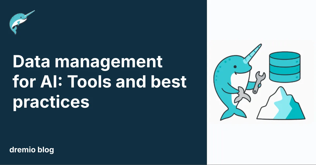 Data management for AI: Tools and best practices | Dremio