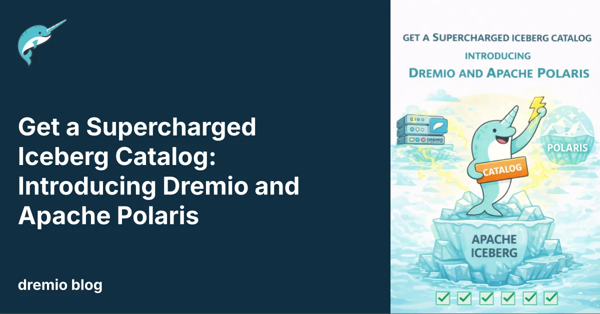 Get a Supercharged Iceberg Catalog: Introducing Dremio and Apache ...